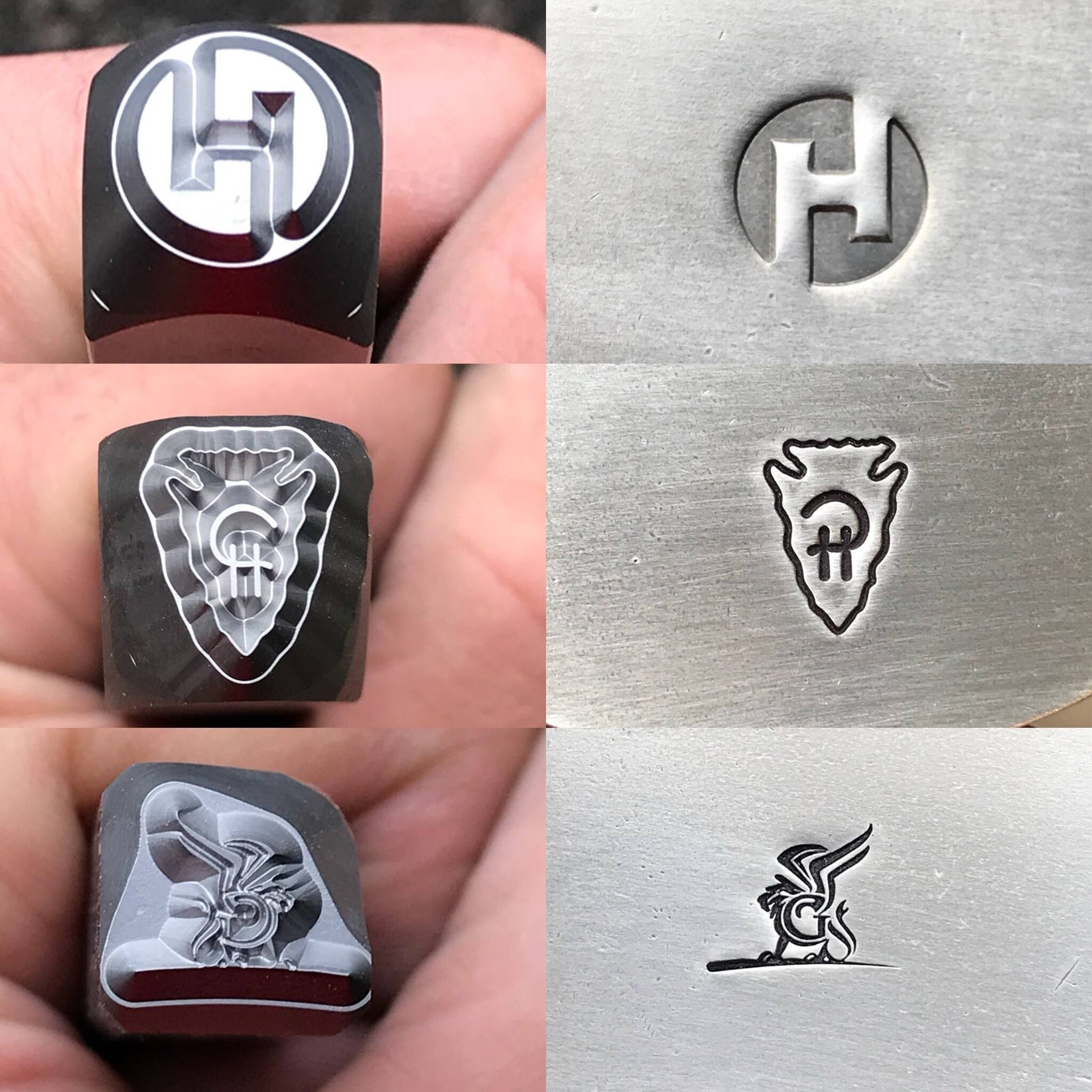Custom Blacksmith Touchmark Stamps for Sale for Knives and Blades ...