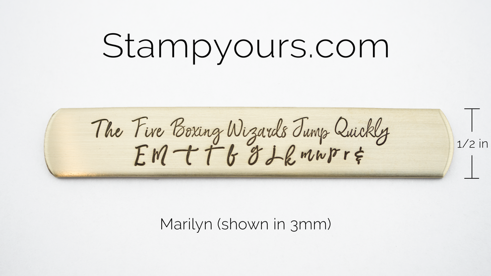 Marilyn ( 3mm - 5.5mm ) – Stamp Yours