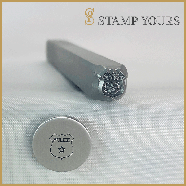 Police Badge Metal Stamp | LEO First Responder Metal Stamp – Stamp Yours