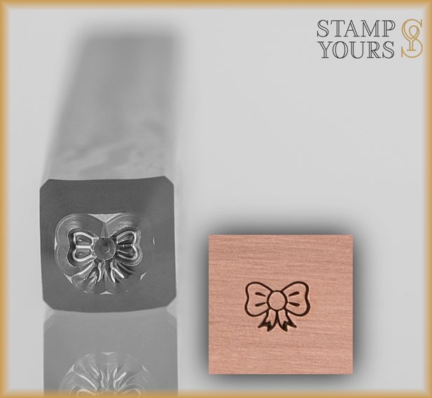 Bow Ribbon Metal Stamp 3mm | Stamp Yours